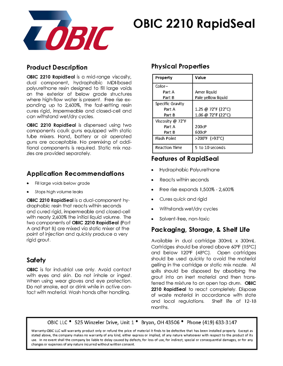 OBIC Grout – OBIC Grout Products